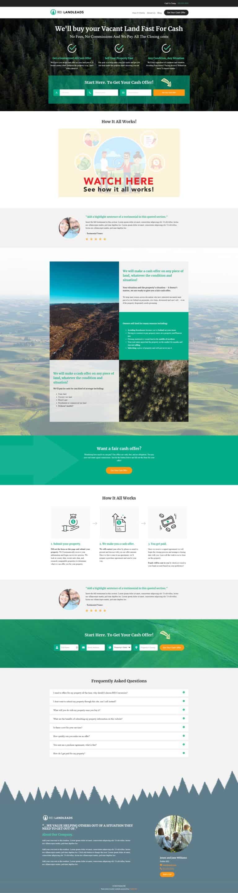 美國地產收購投資網站 - Deja Vu Studio